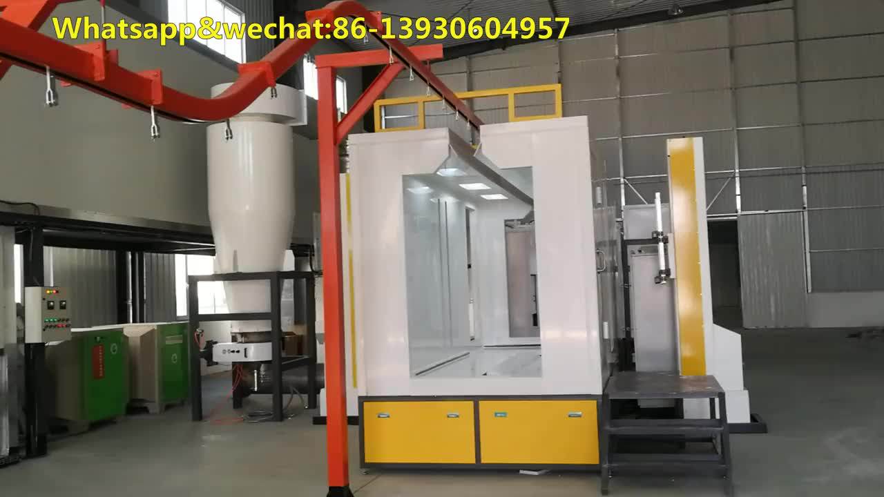 Fast Color Change Electrostatic Pvc Powder Coating Spray Booth - Buy ...