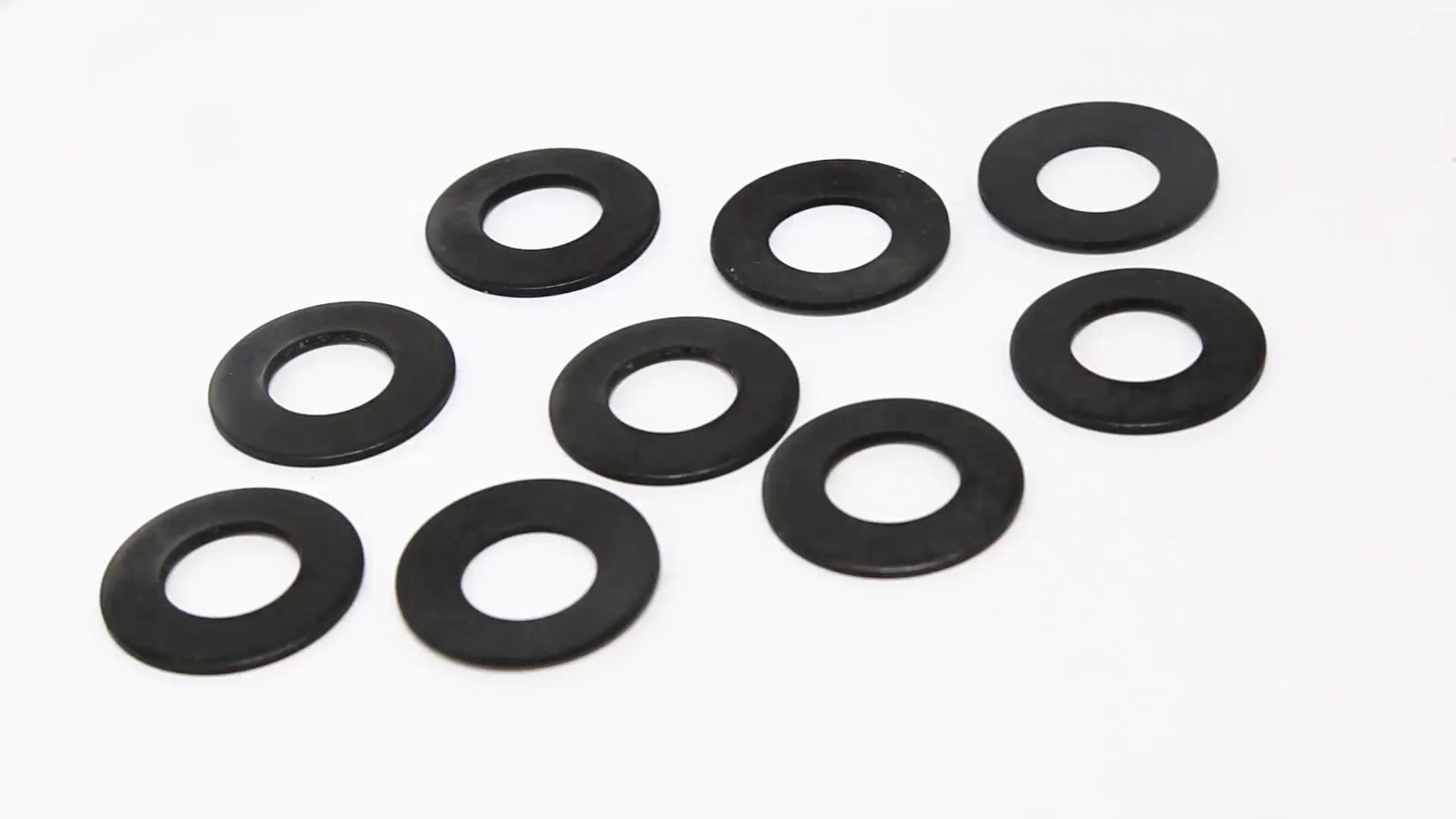 Black Oxide Carbon Steel Din 9021 Flat Plain Washers - Buy Flat Plain ...