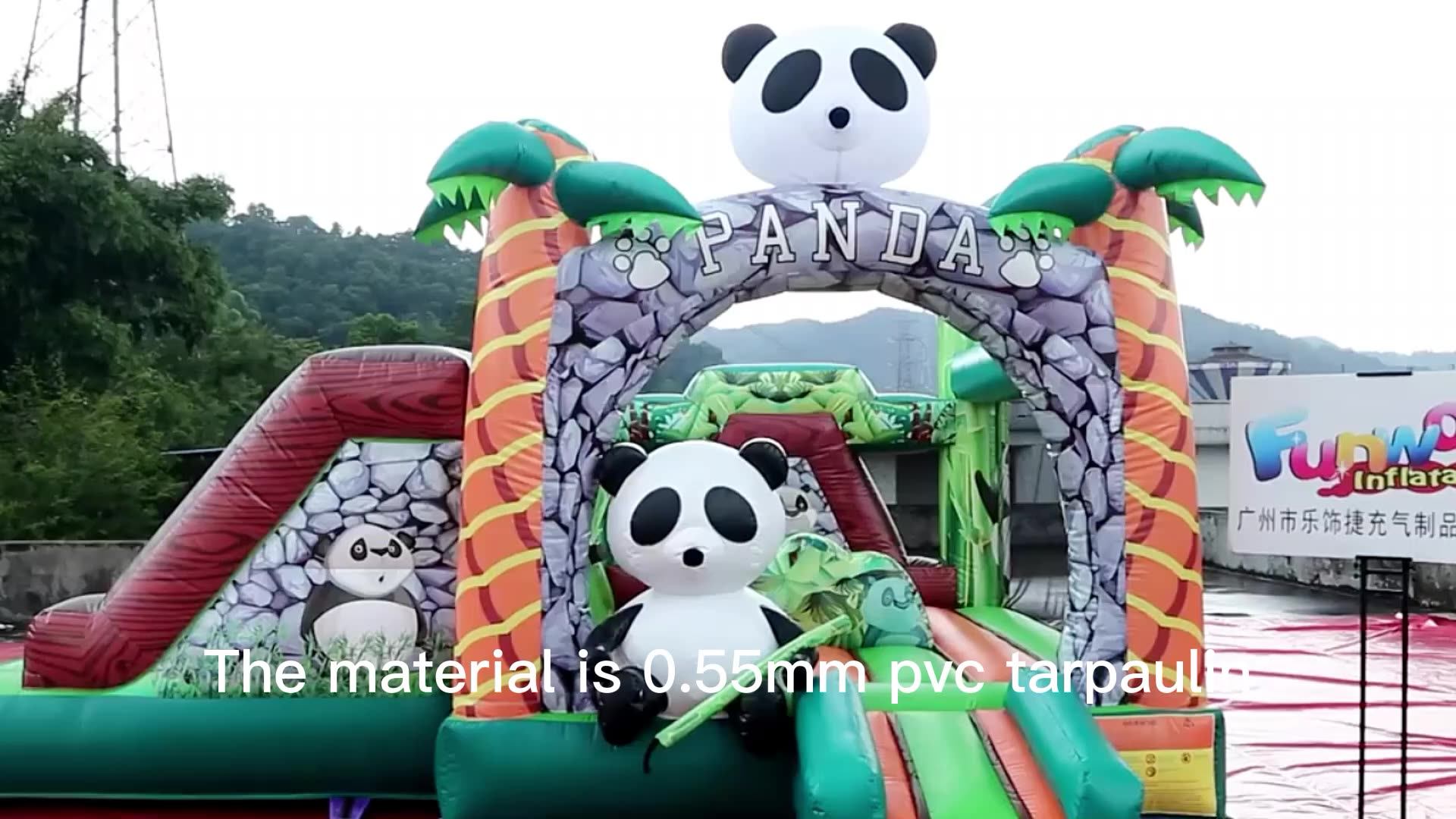 Giant Outdoor Kids Party Jumpers Bounce House Slide Combo Pripuciama ...