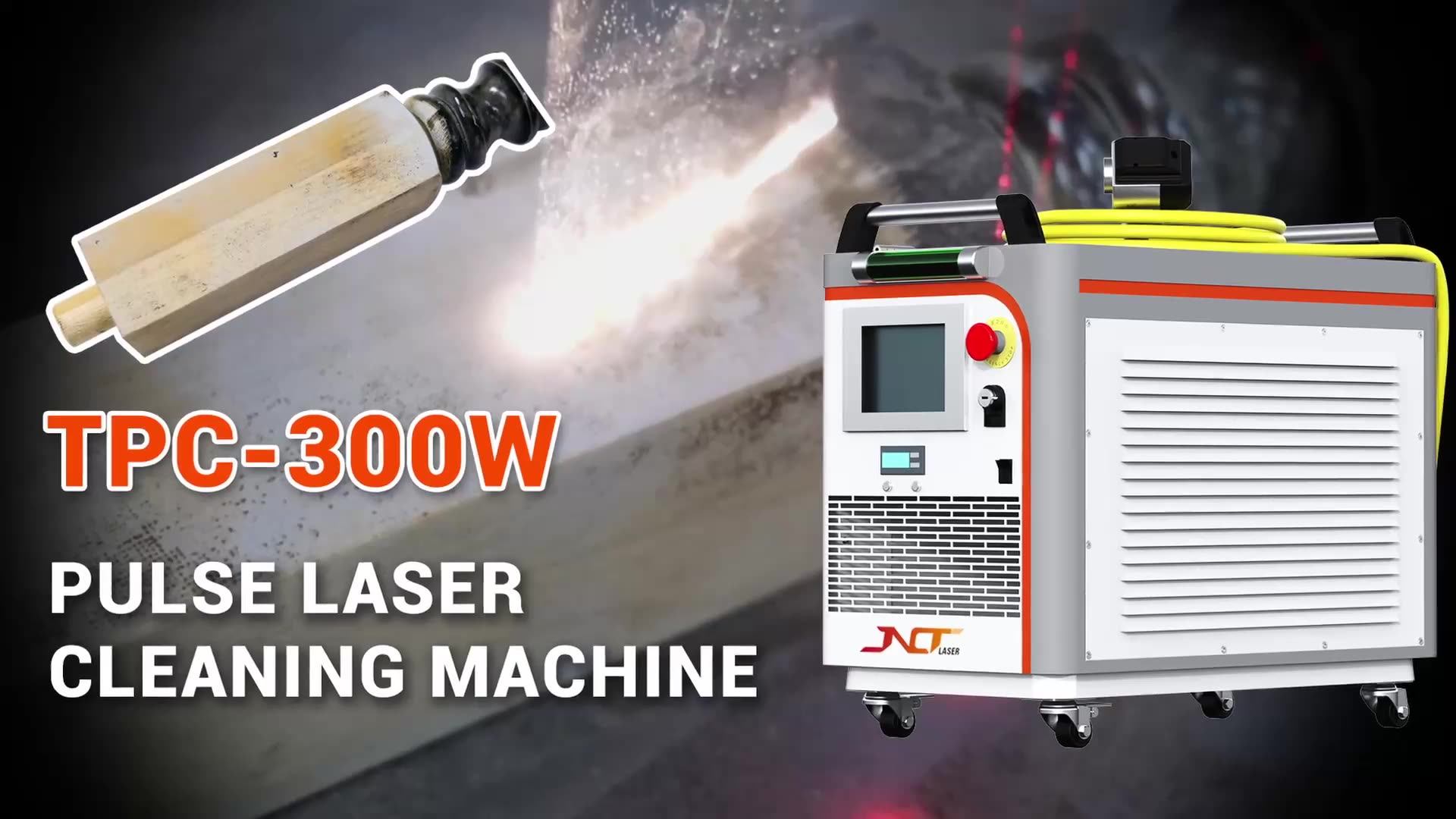 100w Pulsed Fiber Laser Cleaning Machine Portable Laser Cleaning ...