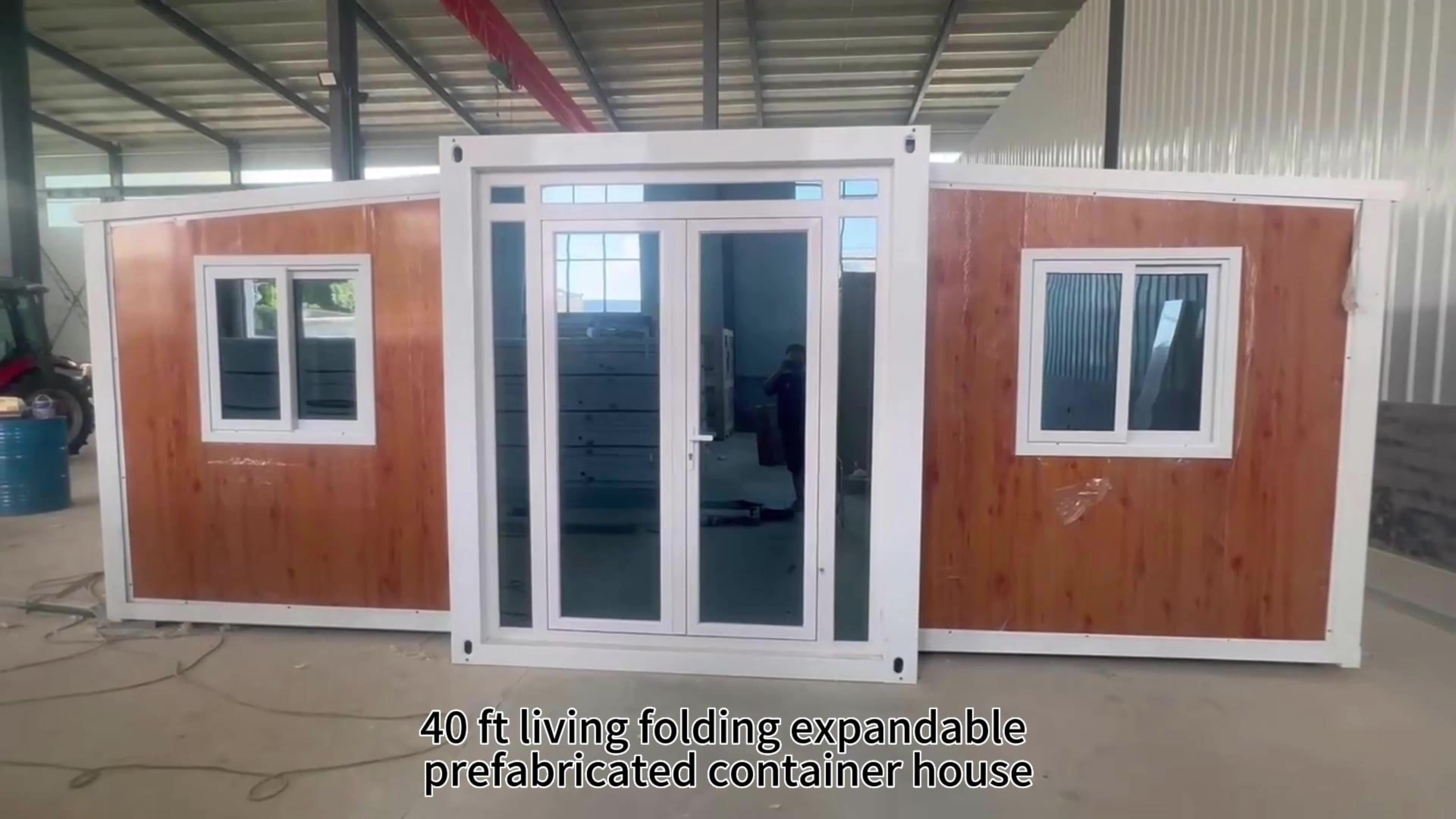 Steel Structure 20ft Folding Expanding Container House 3 Bedrooms ...