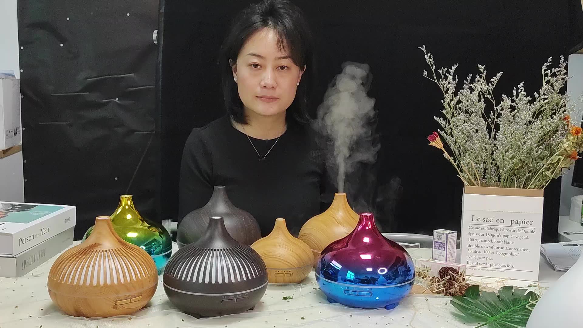 Classic Onion 300ml Ultrasonic Home Aroma Essential Oil Humidifier Air ...