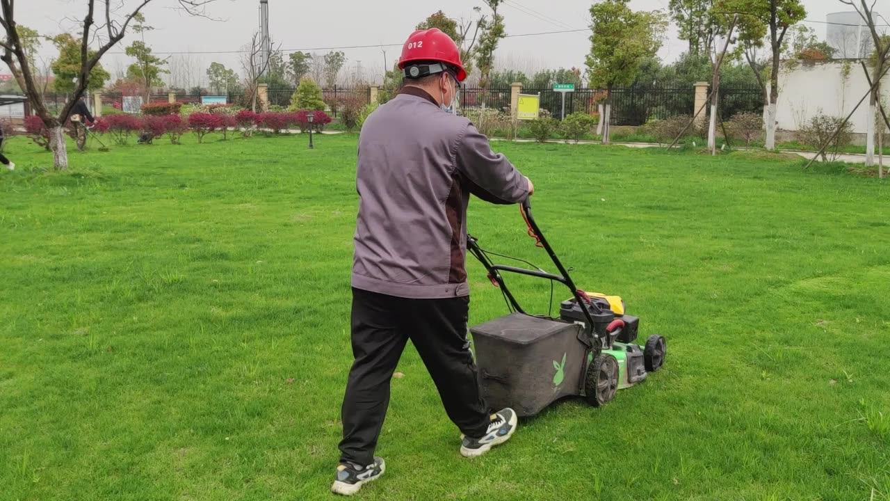 Hand Push Lawn Mower Garden Grass Cutter Gasoline Lawn Mowers Mini ...