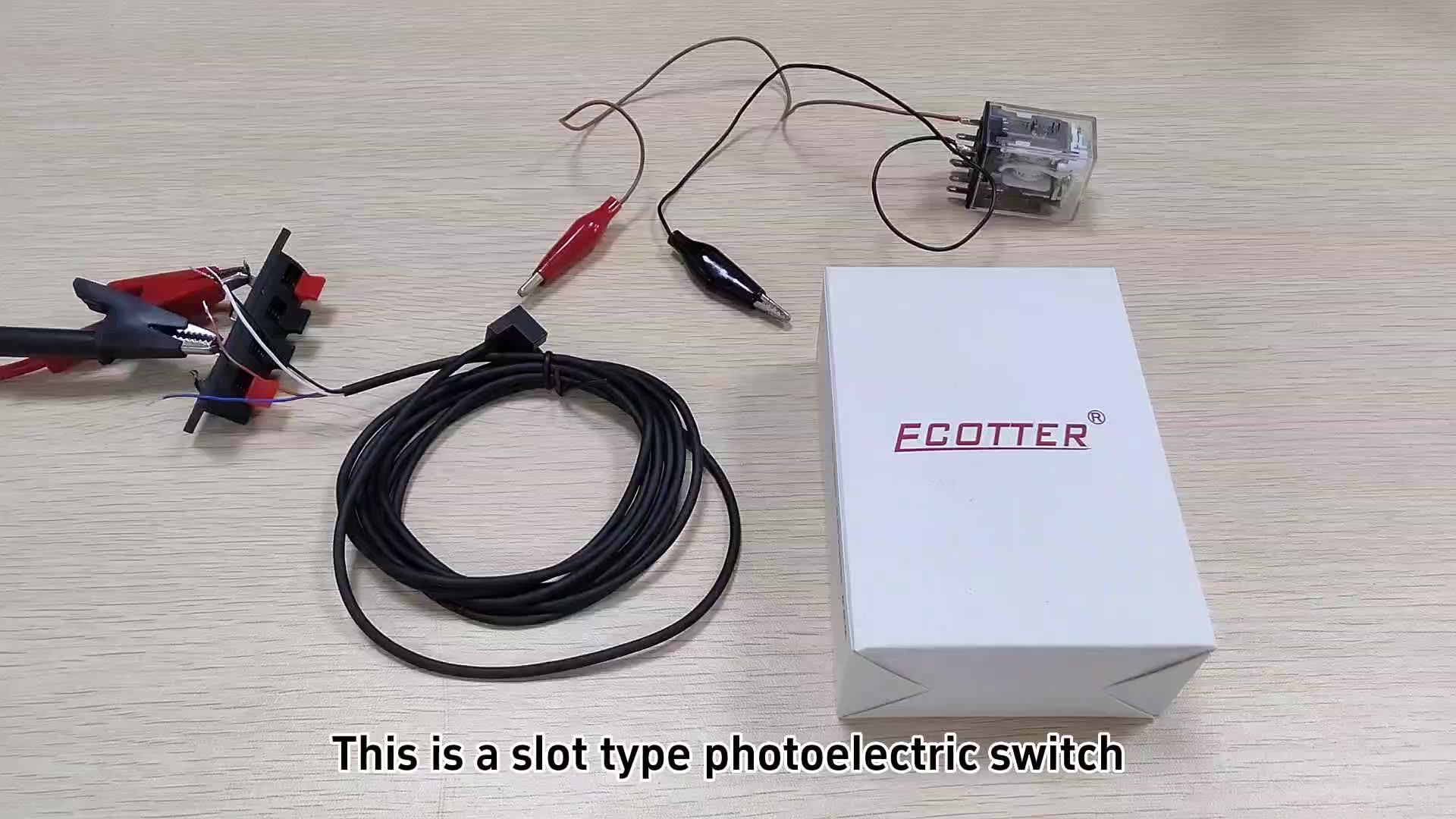 Ecotter Gu06 Optical Sensor U Groove Type Photoelectric Switch 12-24v ...