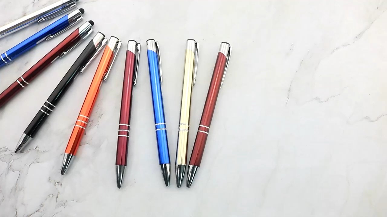 Cheap Promotion Metallic Pen Coloring Pen With Custom Logo Metal Hotel ...