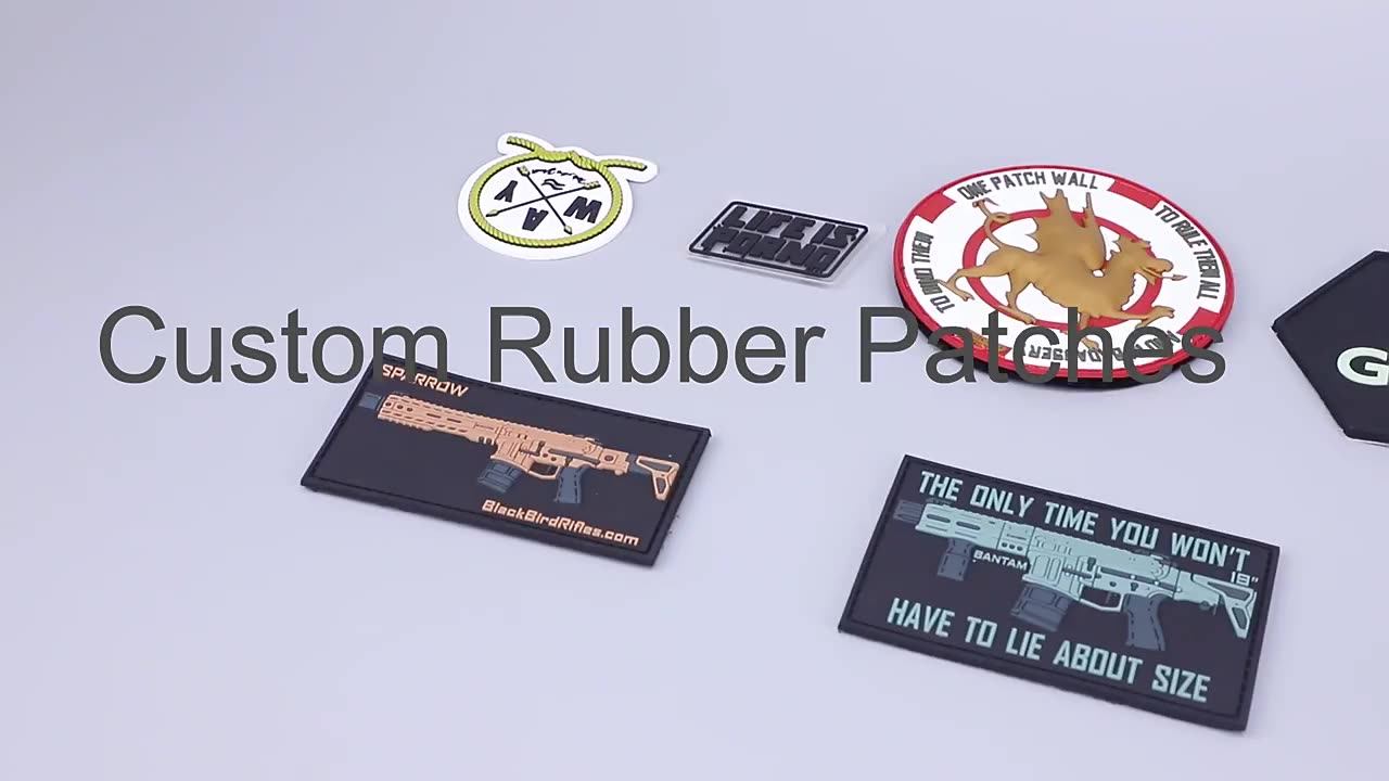 Factory Price Custom Brand Name Logo Soft Pvc Rubber Patches For ...