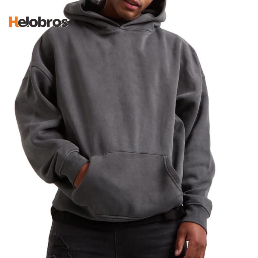 Wholesale Luxury Custom Unisex Heavyweight Men Oversized Hoodie ...