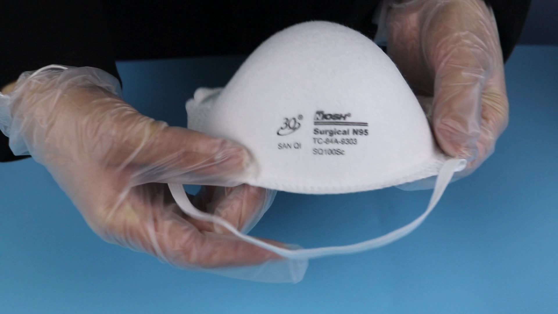 Ppe Pm2.5 Niosh N95 Moulded Headbands Dust Face Mask For Work ...