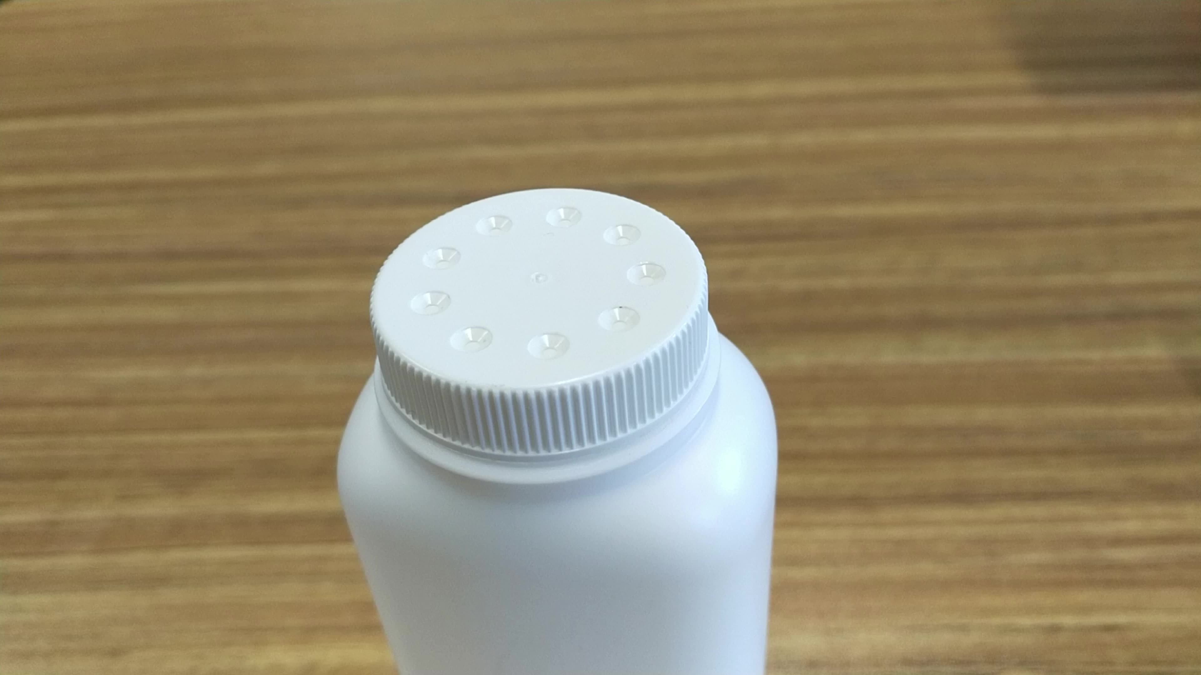 Hdpe Empty White Powder Container Bottle Fiber Powder Shaker Plastic ...