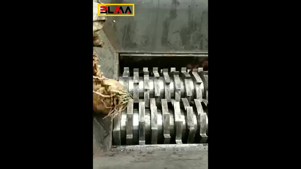 Small Lump Scrap Metal Waste Tire Plastic Shredder Machine Price - Buy ...