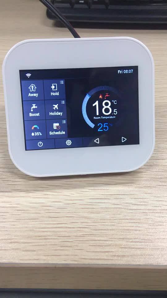 3.5 Inch Wifi Touch Color Screen Smart Home Thermostat - Buy Home ...
