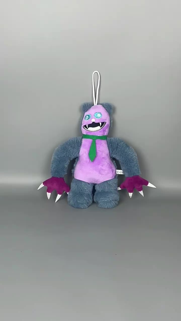 Linda Smiling Critters Bobby's Playtime Blue Monster Plush Toy Scary ...