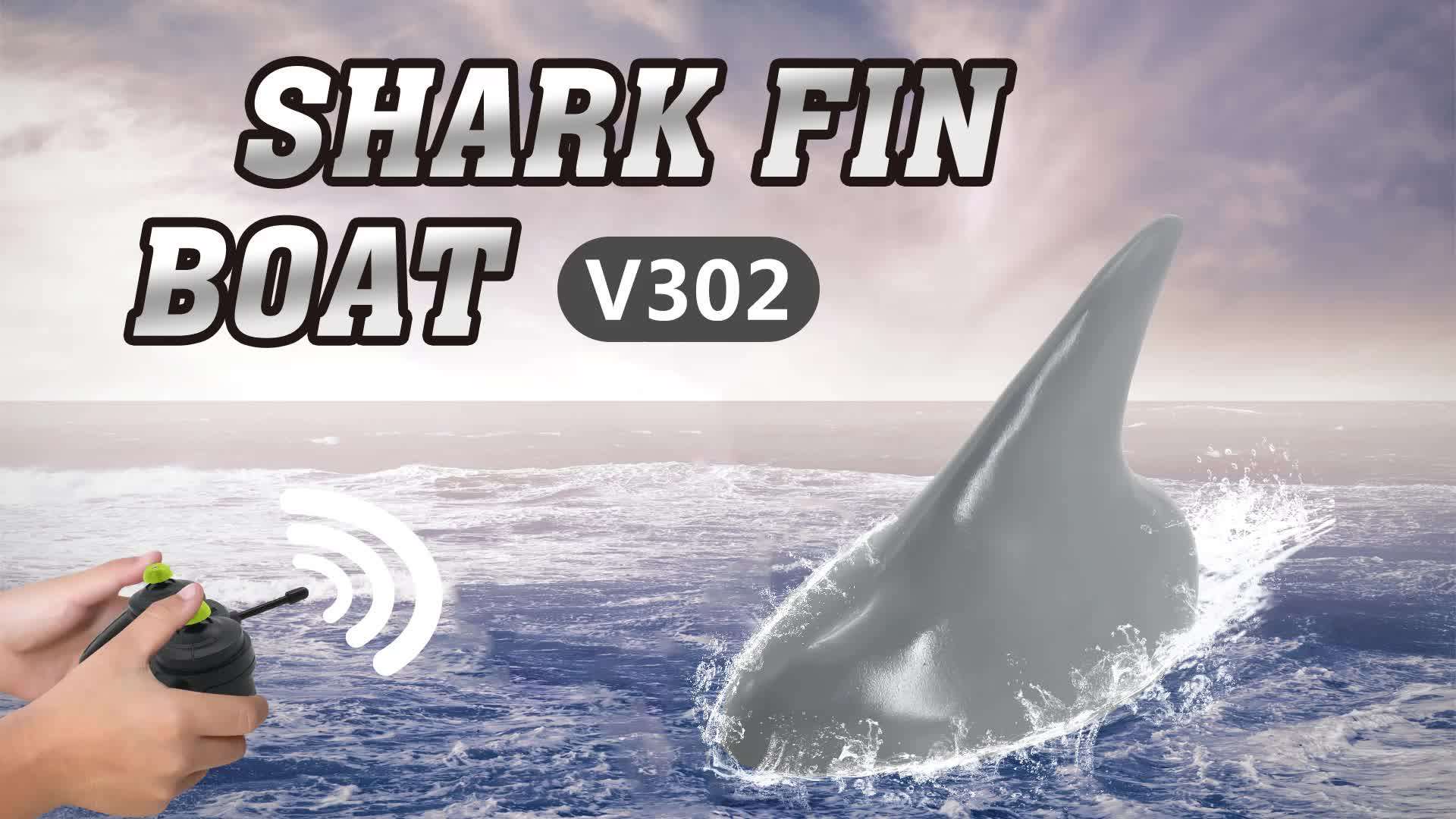 2020 New Flytec V307 Simulation Rc Shark Head Boat Best Summer Beach Rc ...