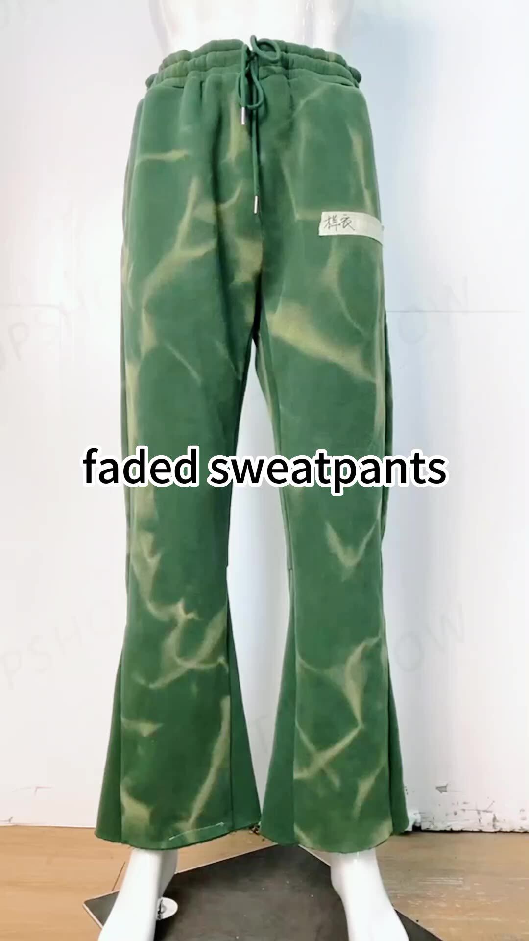 Oem Manufacturer Custom Logo Loose Splash Paint Track Pants Flared Men ...