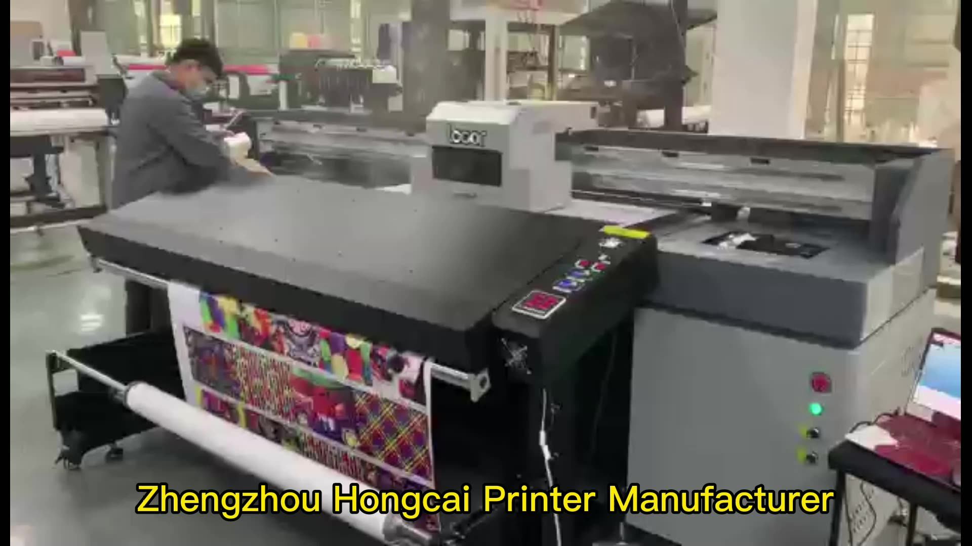 Multifunctional 1.8m Hybrid Printer Large Format Uv Printer For Leather ...