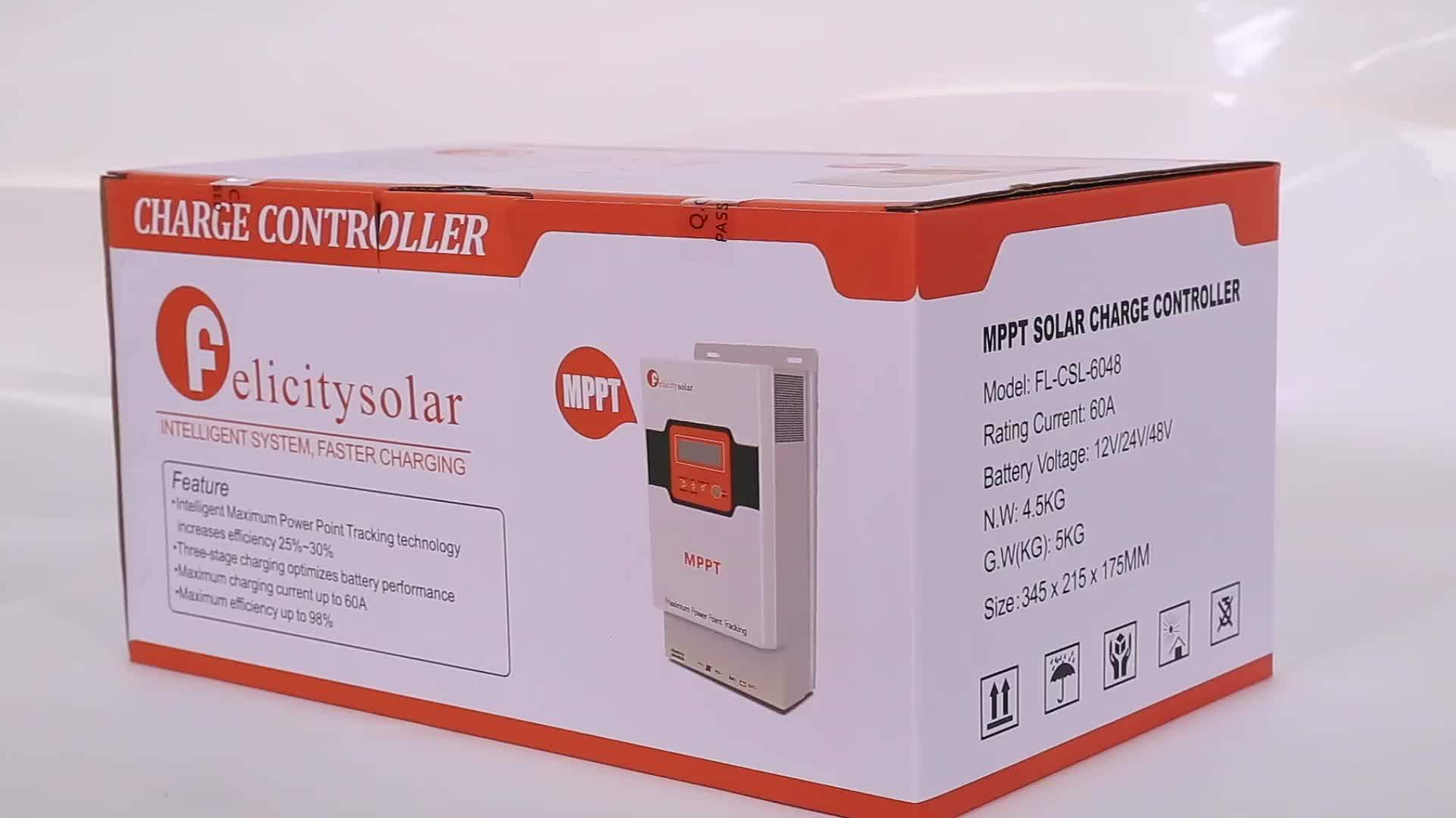 Felicity Mppt Solar Charge Controller 12/24/48v 60a Solar System ...
