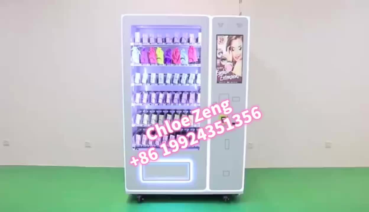 Zhongda Custom Pink Vending Machines Eyelash Vending Machine Automatic ...