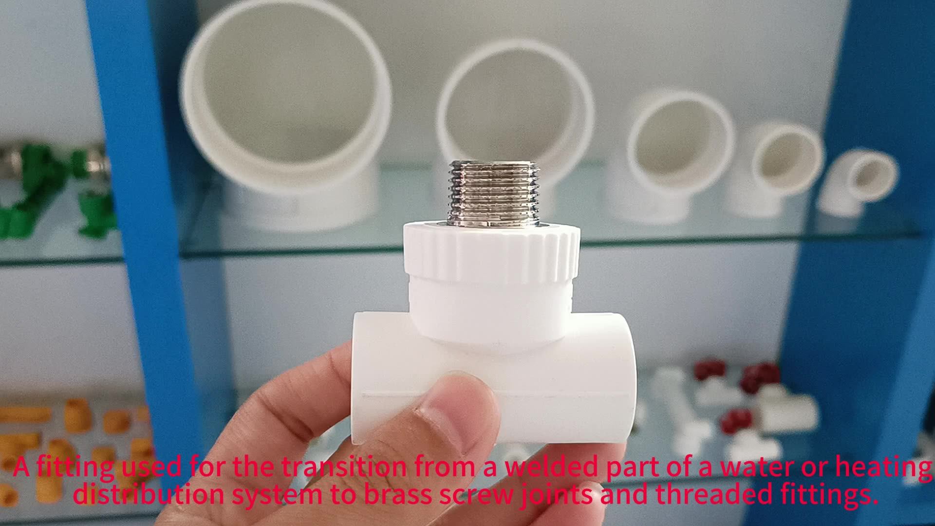 Ppr Pipe Fittings Male Female Thread Tee Dimension Pn25 4 Stainless ...