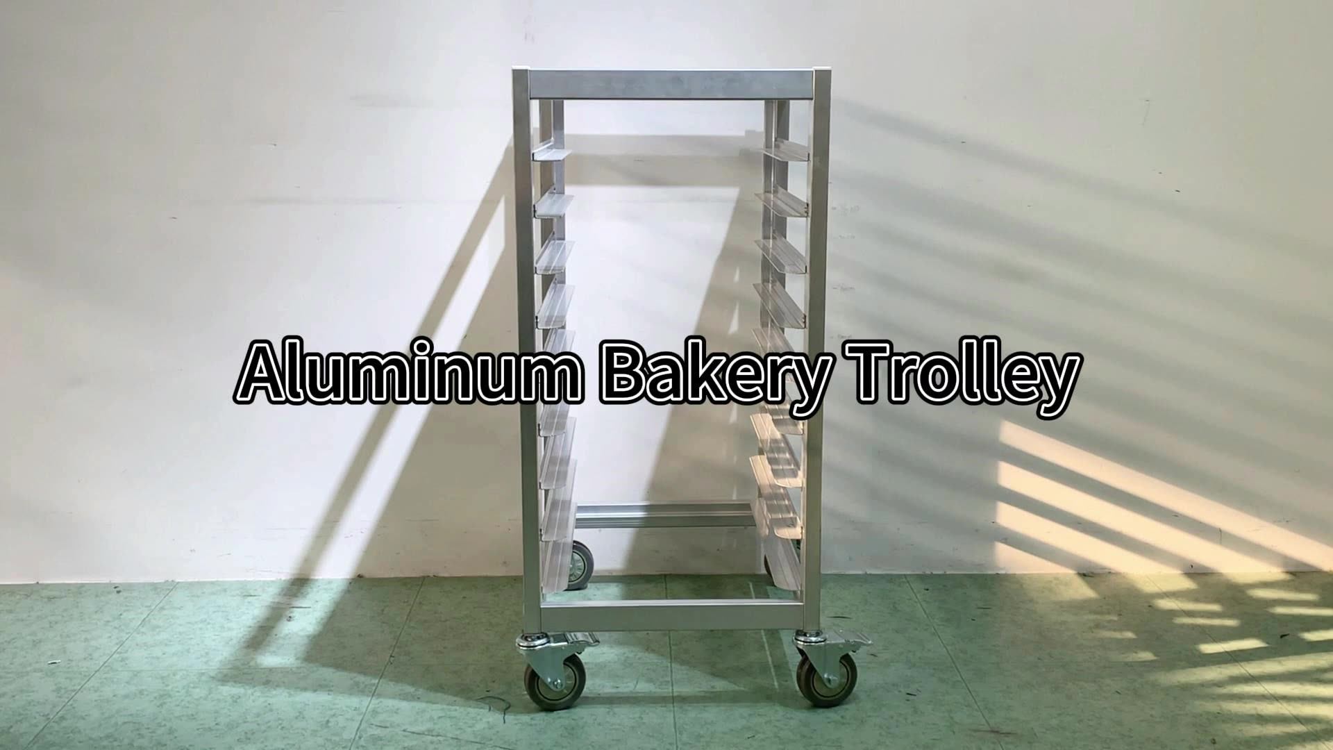 18 Tiers Metal Aluminum Bakery Bread Cooking Rack Trolley For Bakery 40 ...