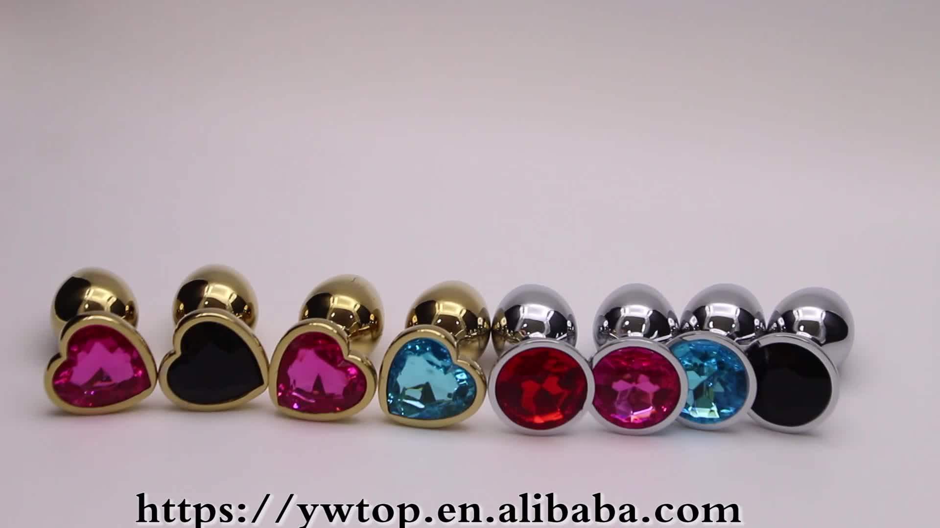 Metal Jewel Butt Plug Set Anal Sex Toy S M L - Buy Butt Plug Anal,Metal ...