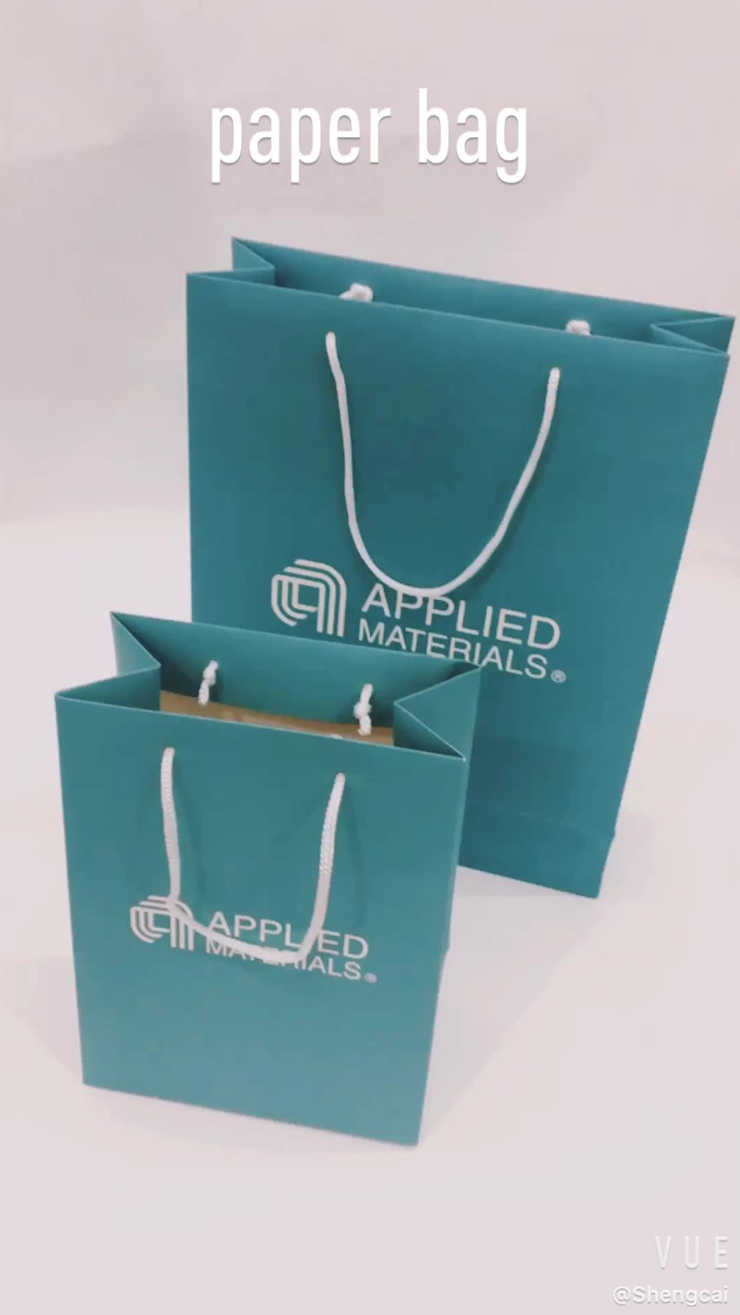 Custom Printed Logo Luxury Sac En Papier Matt Black Shopping Paper Gift ...