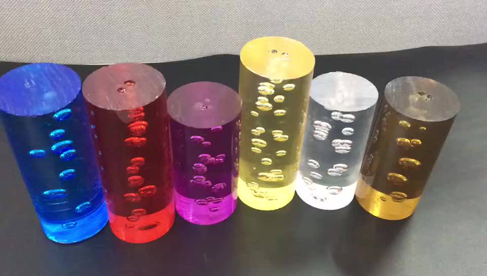 High Quality Plastic Rod Color Bubble Acrylic Rod For Led Light - Buy ...