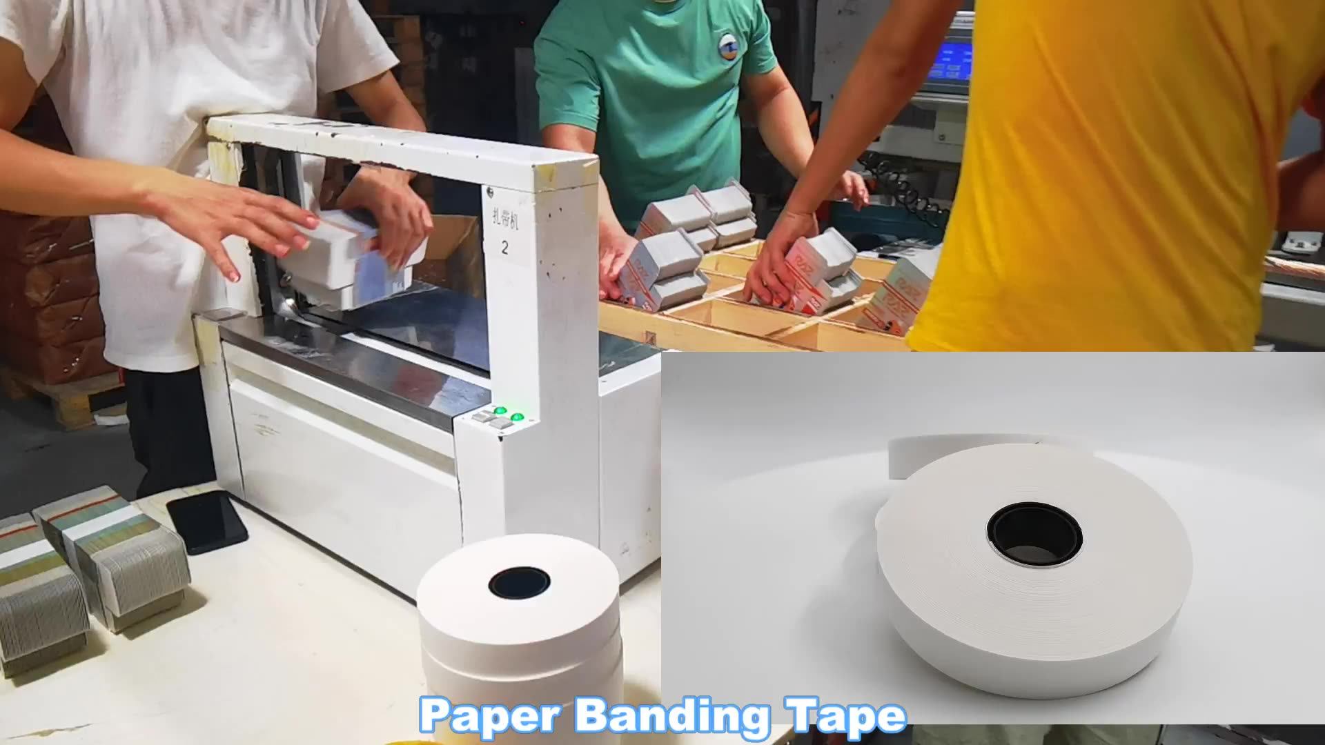 Logo Printed Recyclable Kraft Paper Strapping Currency Paper Money ...