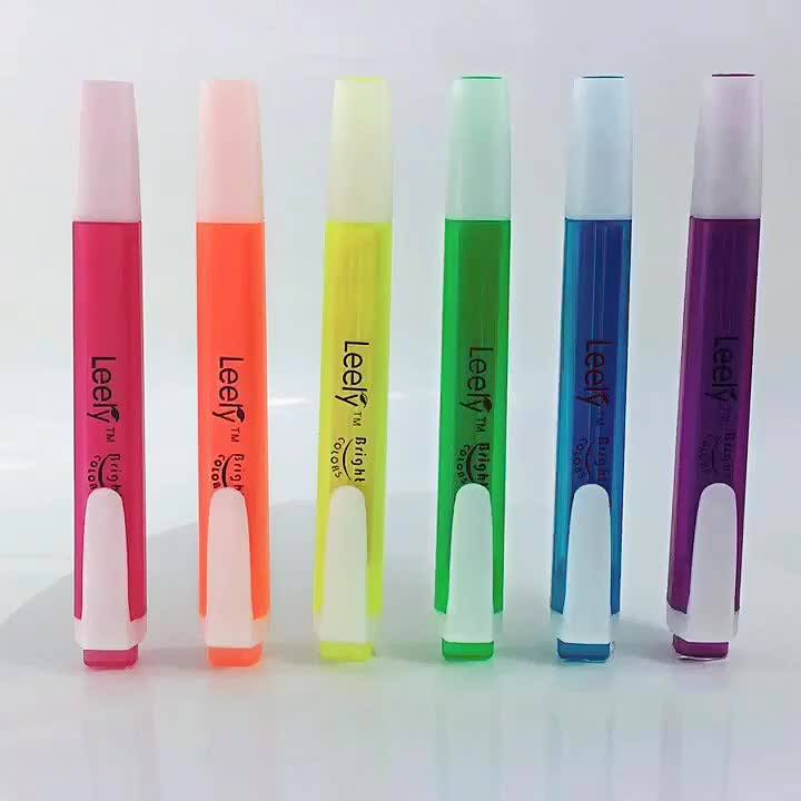0023w Multi Color Fluorescent Ink Pen Mini Highlither Marker Pen Set ...