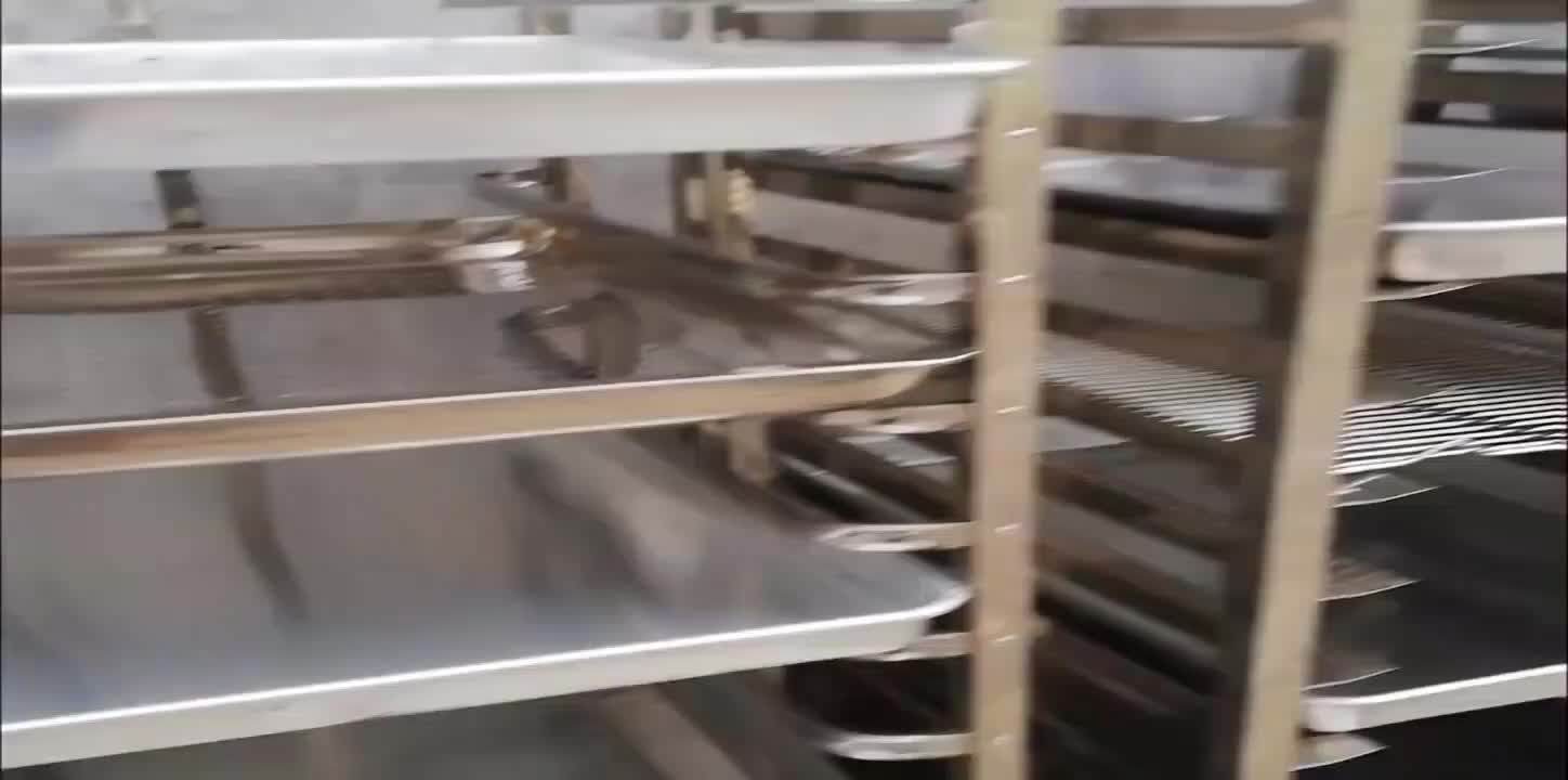 Custom Detachable Stainless Steel Bakery Trolley Baking Tray Pan Bread ...