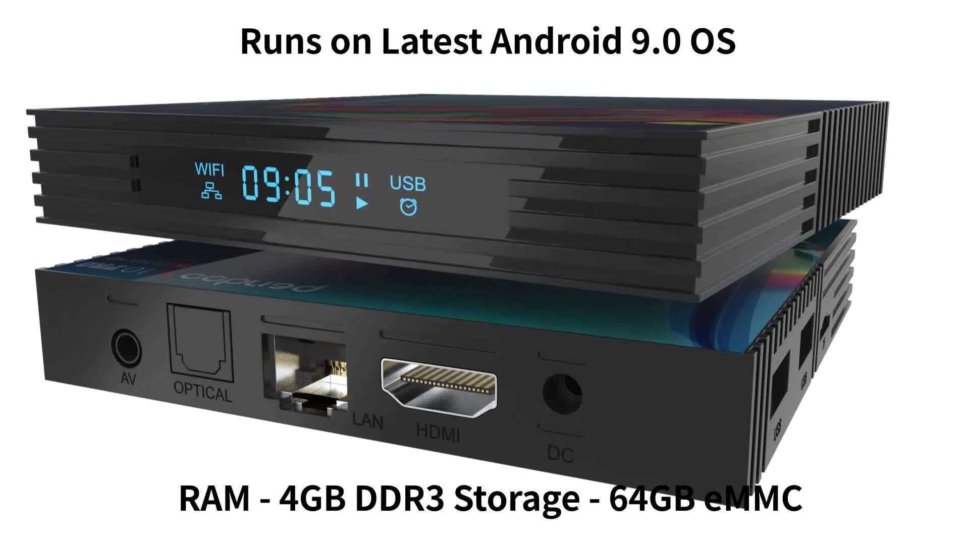 [ Rockchip Rk3318 ] Android Tv Box Pendoo X10 Pro Rk3318 Tv Box 2gb ...