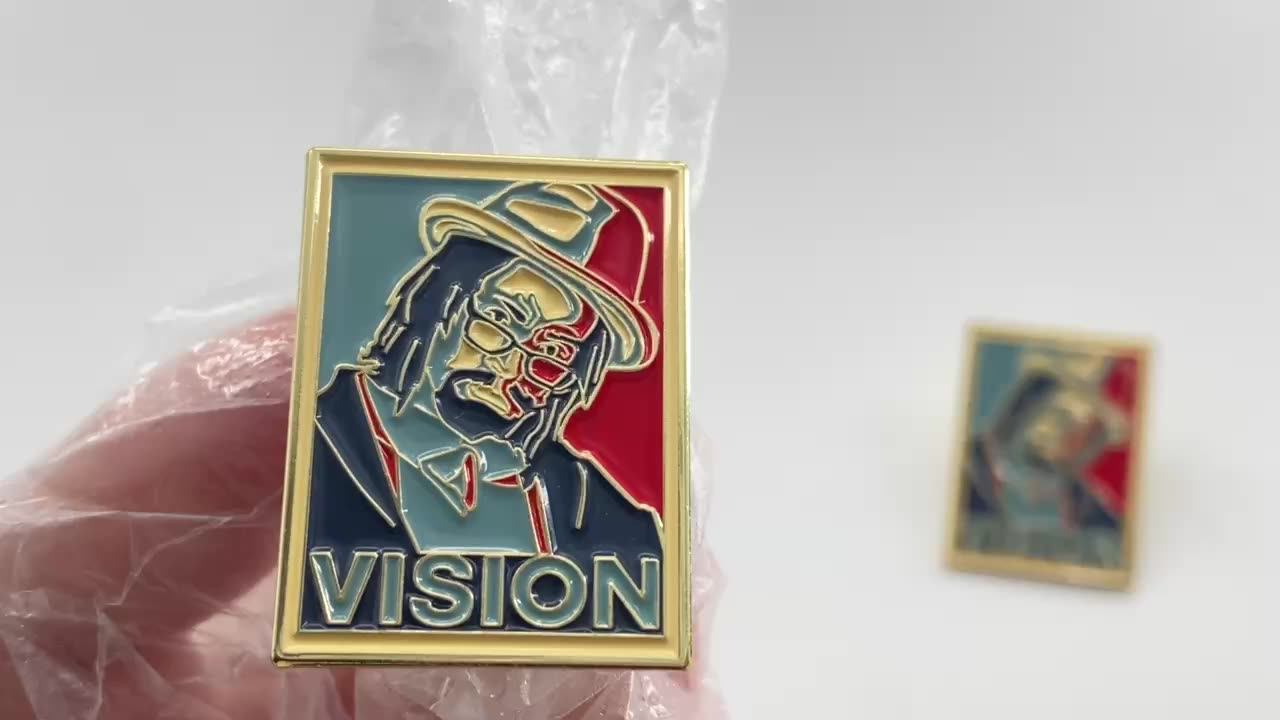 Custom Logo Metal Soft Enamel Lapel Cap Pins For Fitted Hats Brim Pins ...