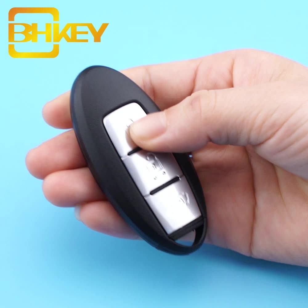 3 Buttons 433mhz 4a Chip Smart Car Remote Keyless Key For Nissan ...