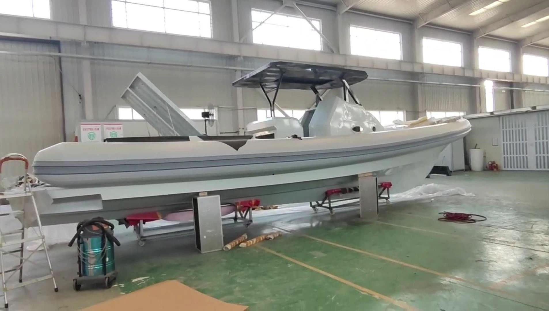 Aluminum Sport Luxury Yacht With 38ft Deep V Hull Hypalon/pvc/orca Rhib ...