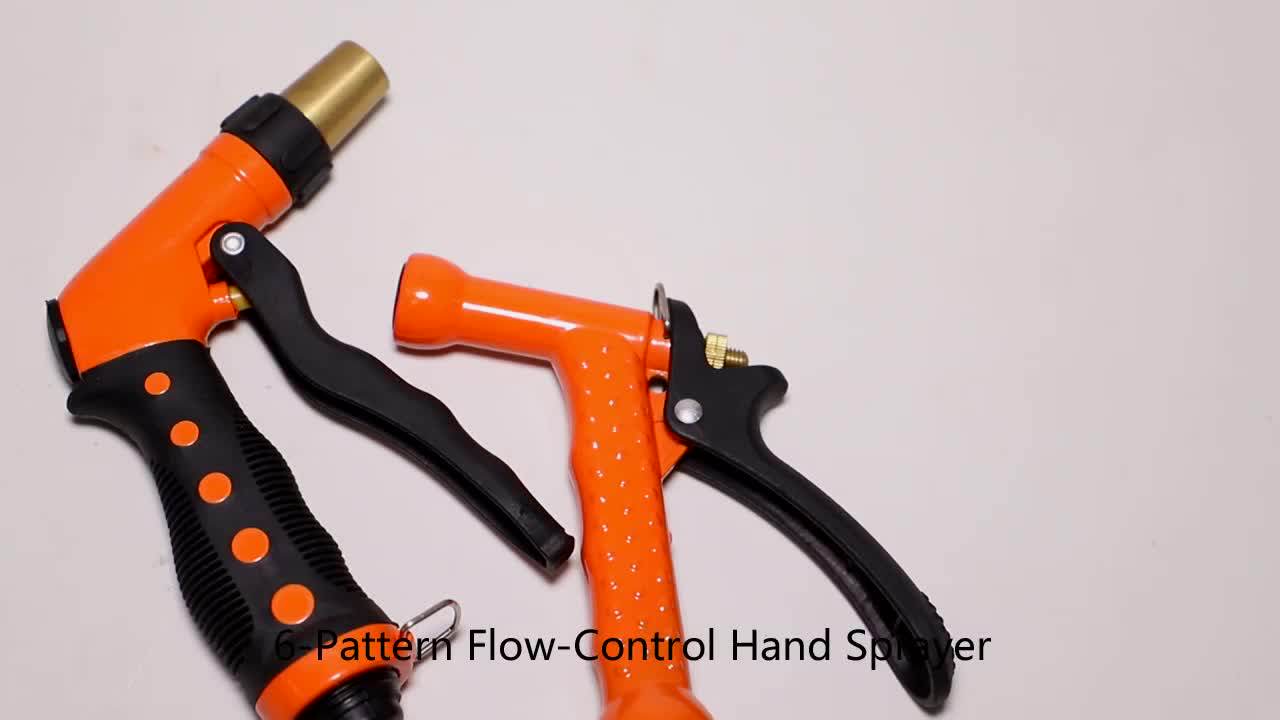 3-way Garden Hose Sprayer Gun Metal Trigger Pistol Grip Nozzle With ...