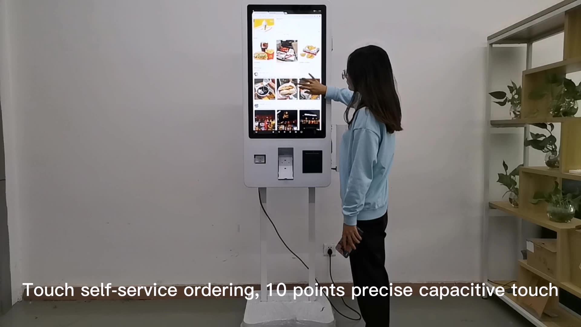 32inch Restaurant Ordering Machine Window System With Pos Terminal ...