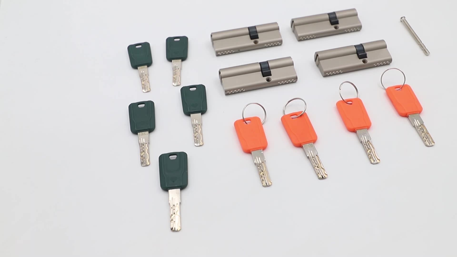 Euro Profile Italian Style Security Front Door Cylinder Lock With Key ...