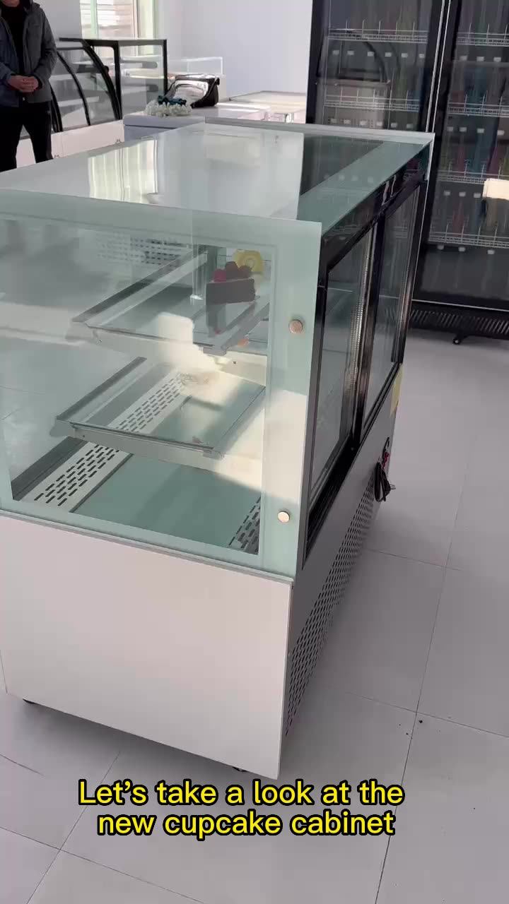 Spm Curved Chiller Pastry Showcase Refrigerator 3 Tier Stand Bakery ...