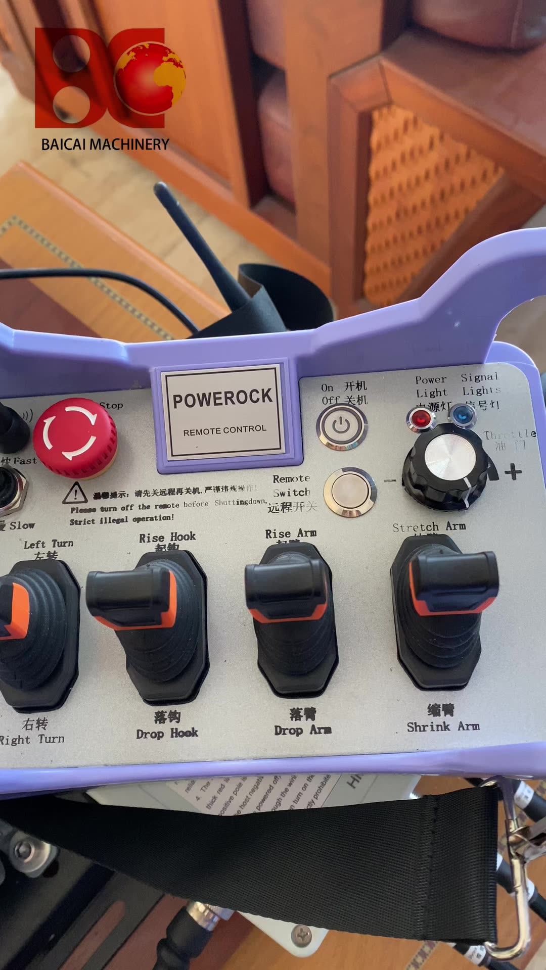 4 Joystick 8-35v Cranes Hydraulic Valve Wireless Motor Remote Control ...