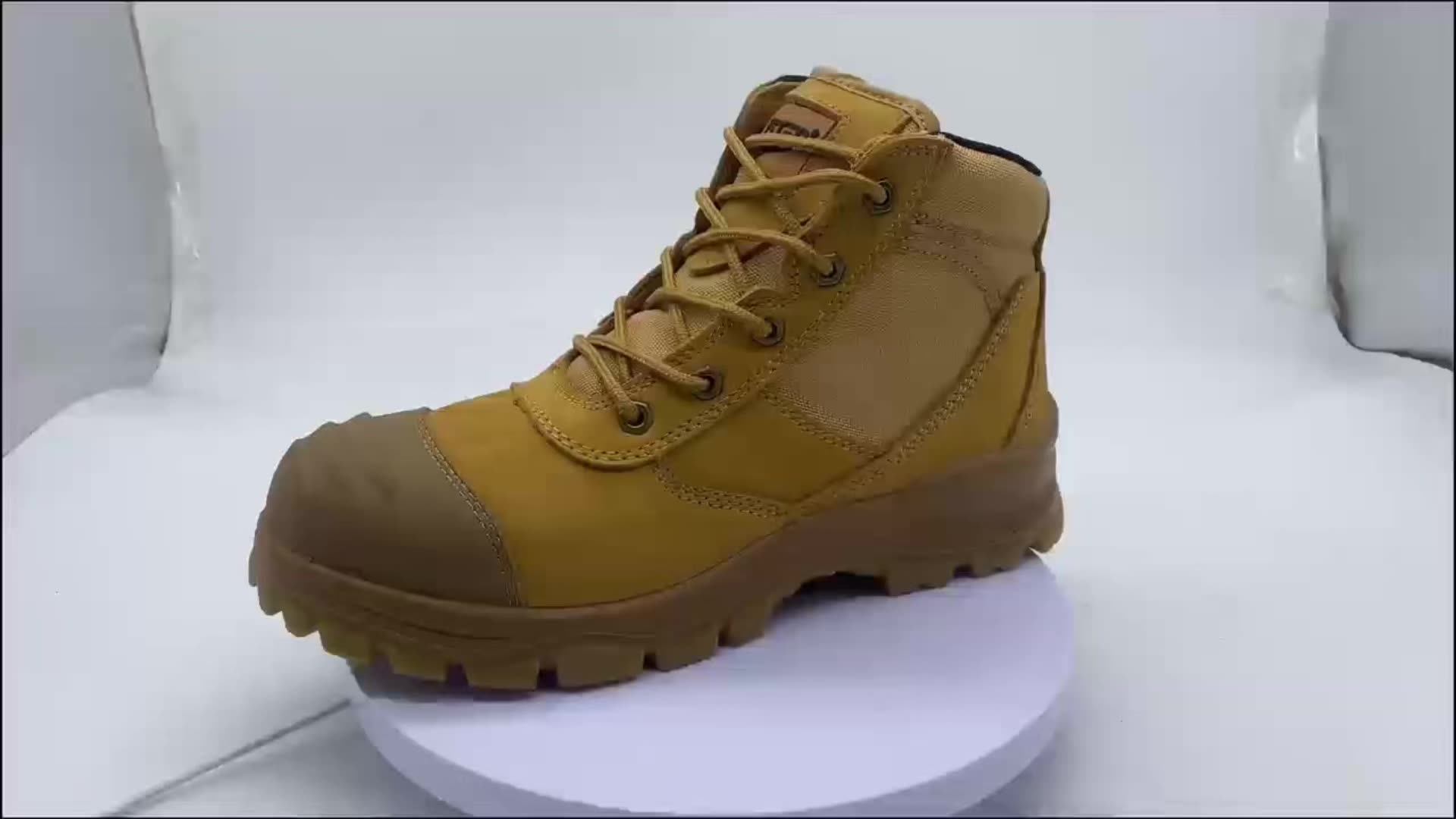 Zstep Safety Shoes Steel Toe Work Boots Construction Factory Elastic ...