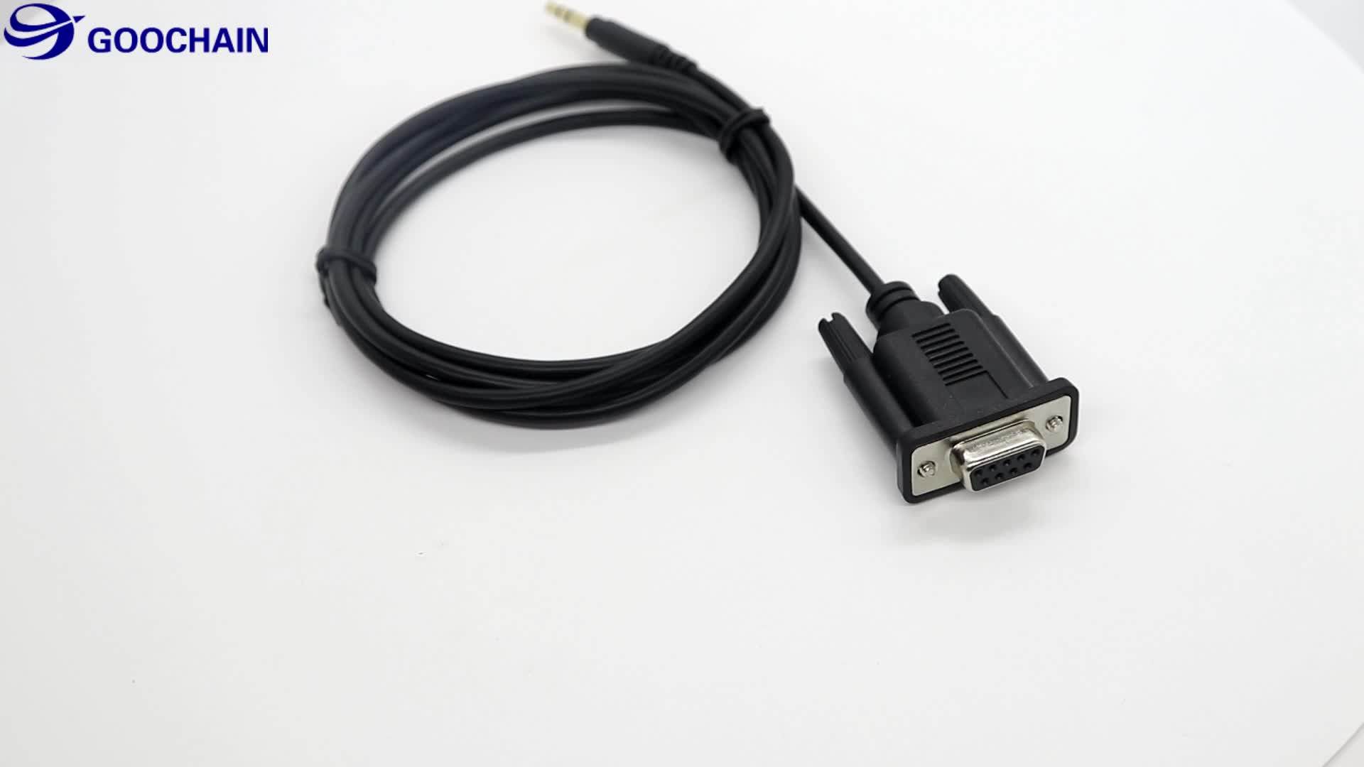 6ft Vga 9 Pin Rs232 Db9 Female To 3.5mm Male Jack Adapter Serial Cable ...