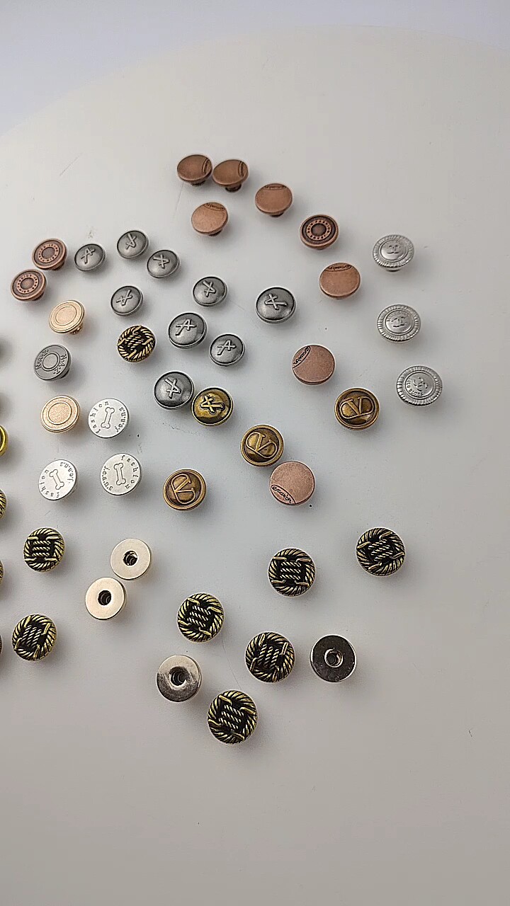 27l Alloy Snap Style Metal Circular Collision Nail Double-sided ...