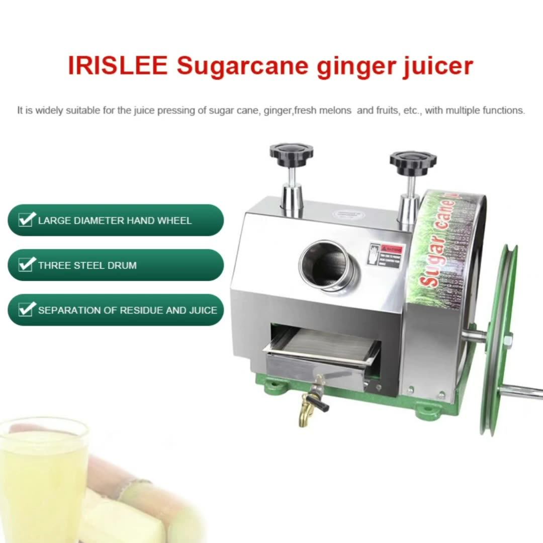 Stainless Steel Commercial Sugar Cane Extractor Squeezer Sugarcane ...