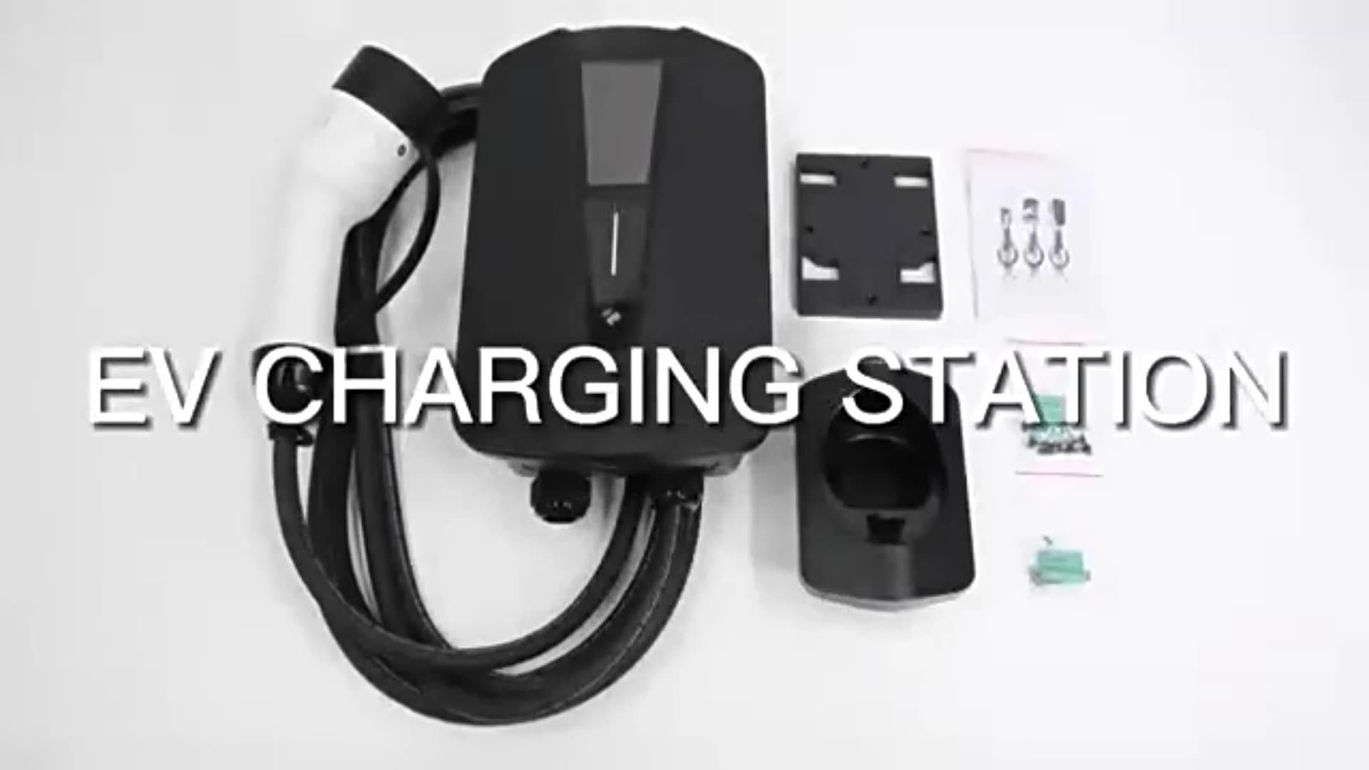 Home Wallbox 11kw 22kw 32a Type2 Electric Car Charger Wall Mounted Gb ...