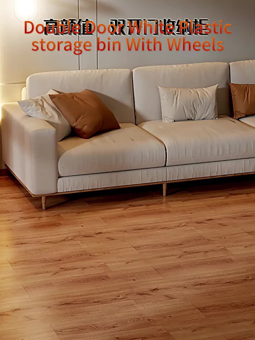 Large Folding Stackable Storage Box With Lids 60cm Wide White Tall ...