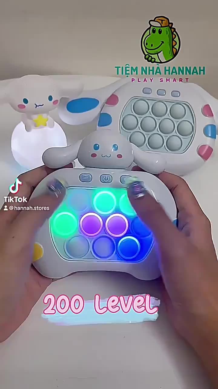 Newest Sanrio Quick Push Game Electronic Light Up Bubble Puzzle Game ...
