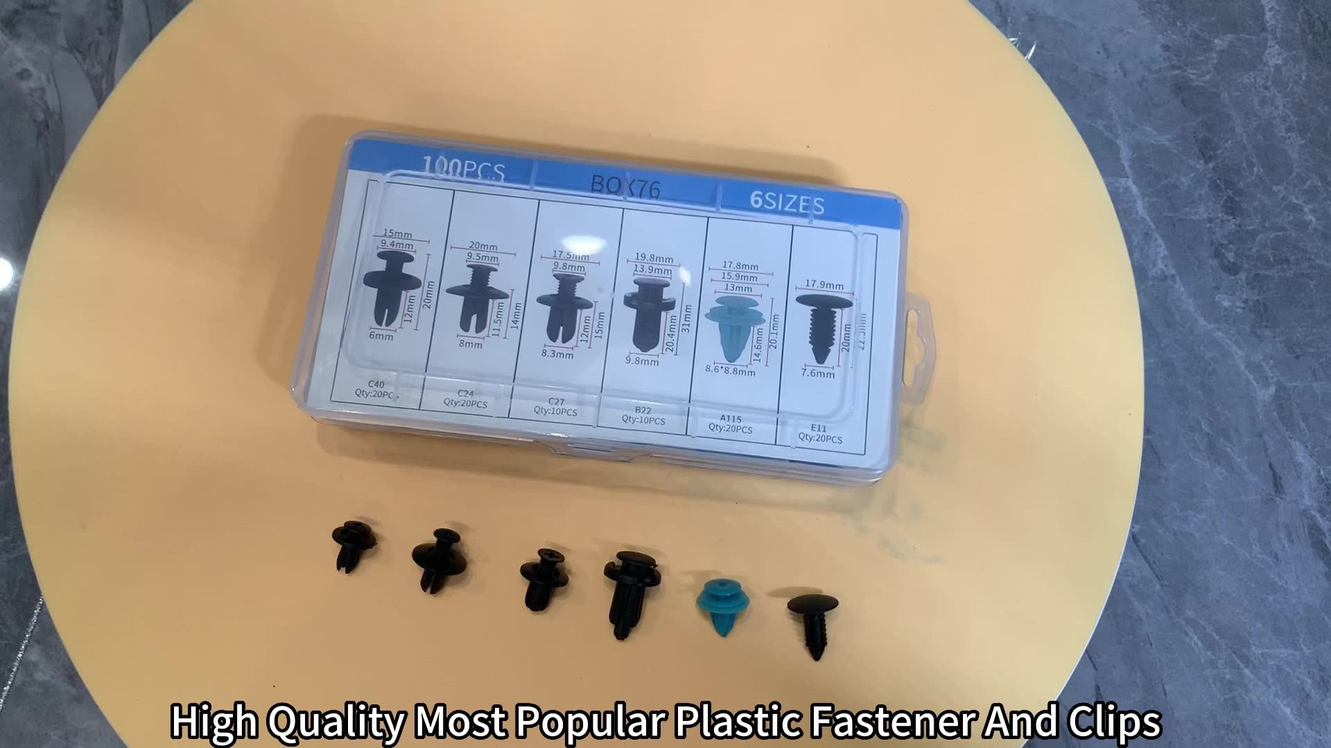 High Quality Most Popular Plastic Fastener And Clips 100pcs/box Cars ...