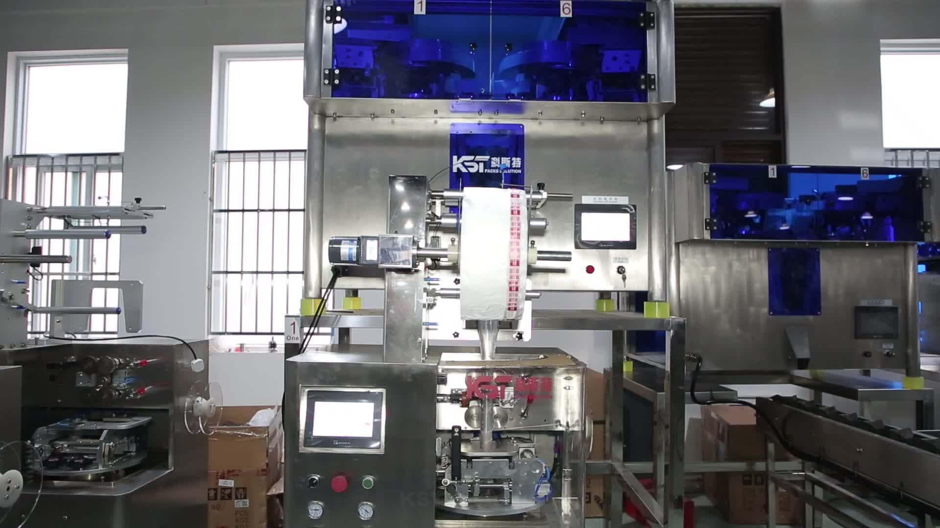 Automatic Pyramid Tea Bag Packing Machine Saffron Herbal Tea Leaves ...