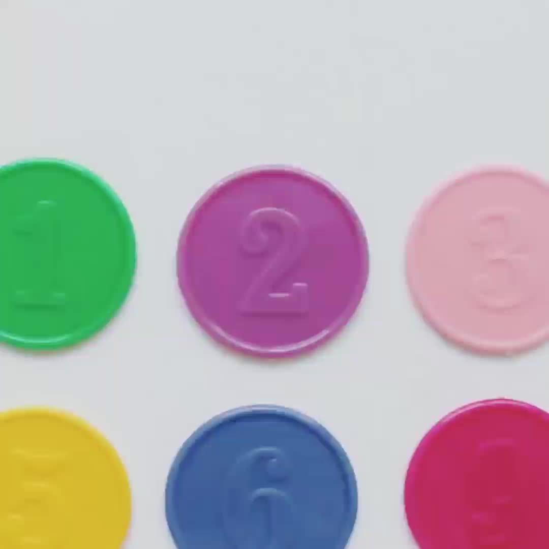 Promotional Plastic Transparent Bingo Chips Colored Plastic Counters ...