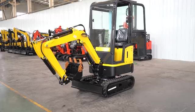 1000kg Hydraulic Mini Excavator Mini Digger Loader Bagger With Closed ...