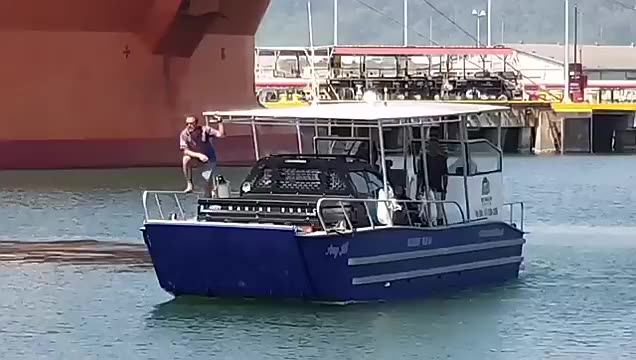 10 Meter Wheelhouse Landing Craft Barge Boat 5 Ton Capacity Aluminum ...